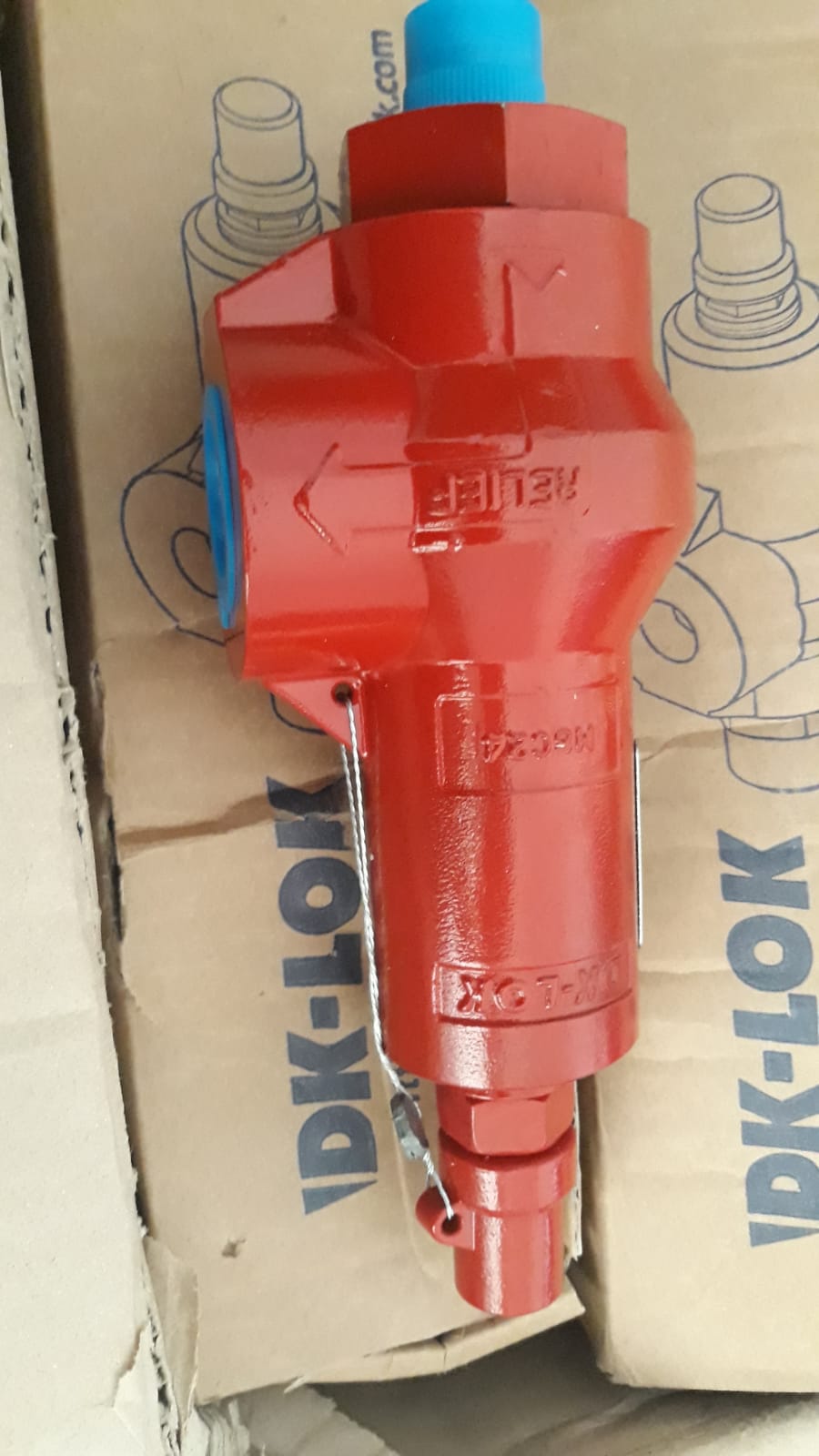 DK-LOK RELIEF SAFETY VALVE P/N : V64-MF-8N16N-10-C | indostartech.co.id